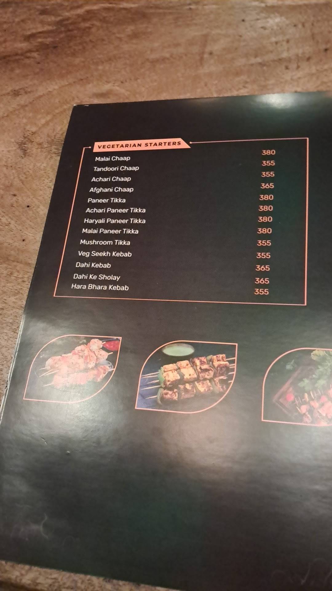 Menu at The Crimson House, Noida