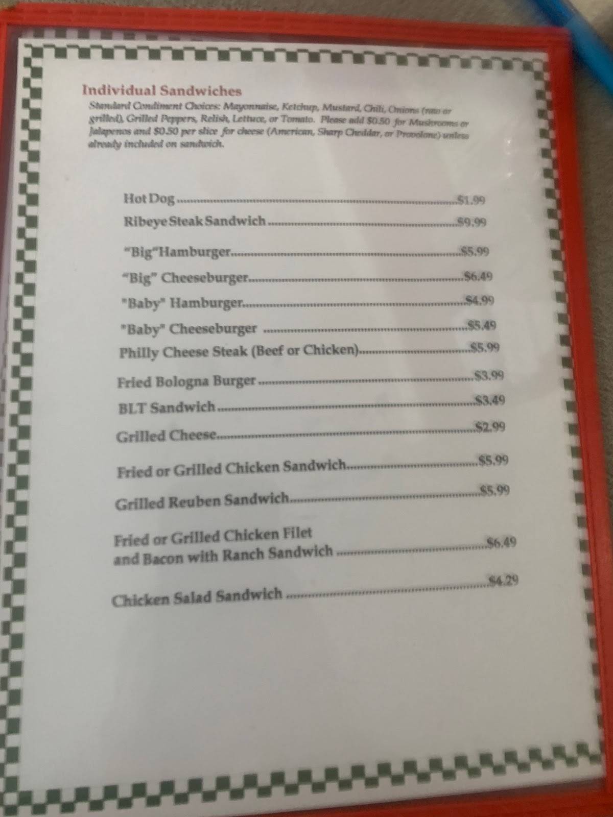 Menu at The Farmer's Kitchen restaurant, Bunn