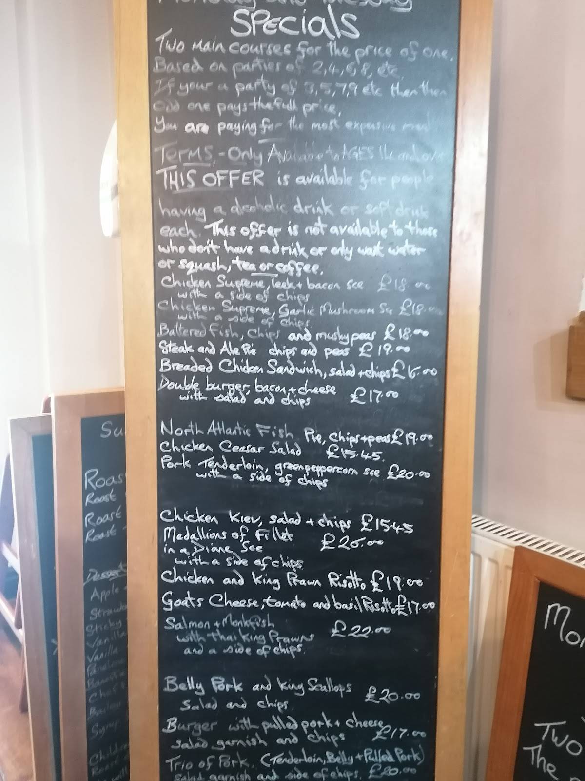 Menu at The Ffrwd pub & bar, Wrexham