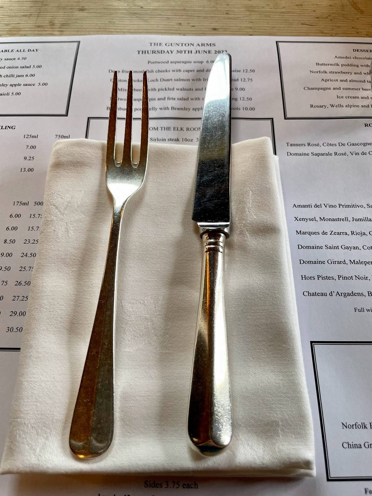 Menu at The Gunton Arms pub & bar, Thorpe Market, The Gunton Arms