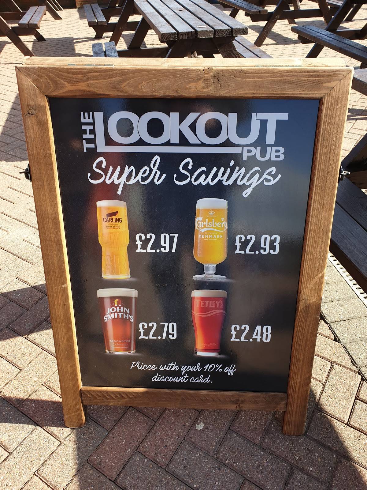 Menu at The Lookout Public House, Skegness, Jackson's Cornor