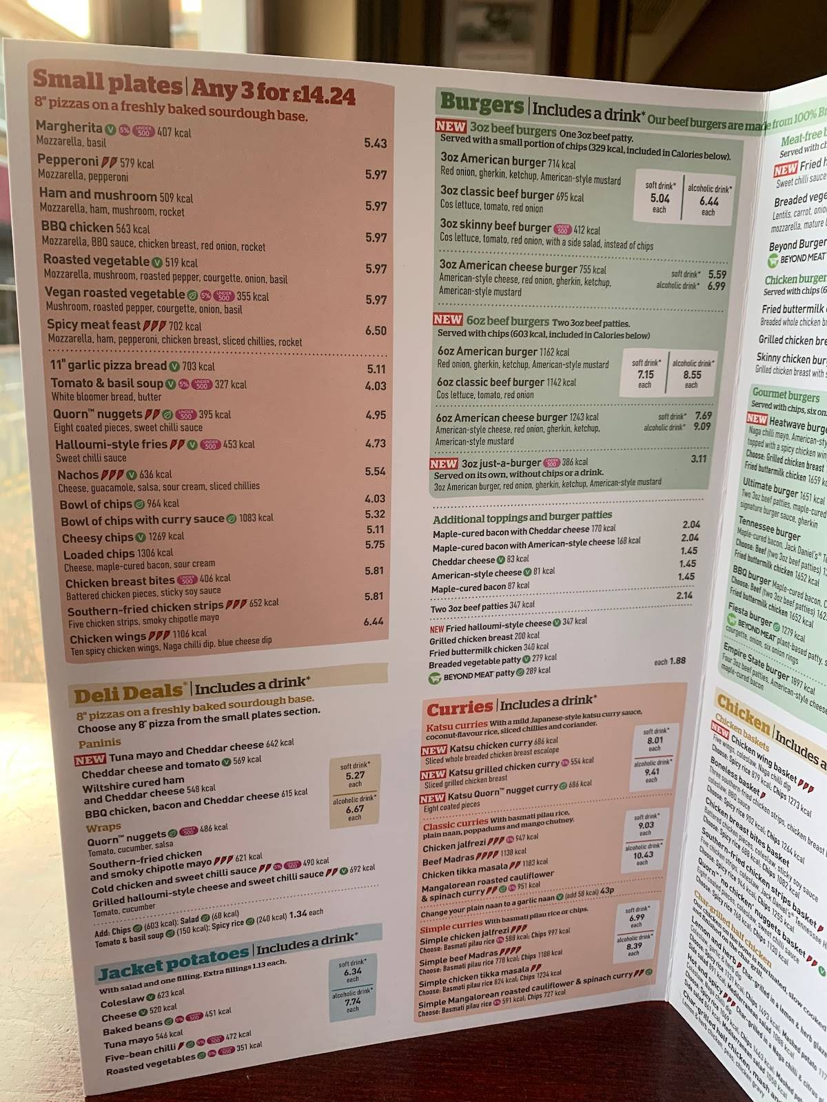 Menu at The Red Well - JD Wetherspoon pub & bar, Wellingborough