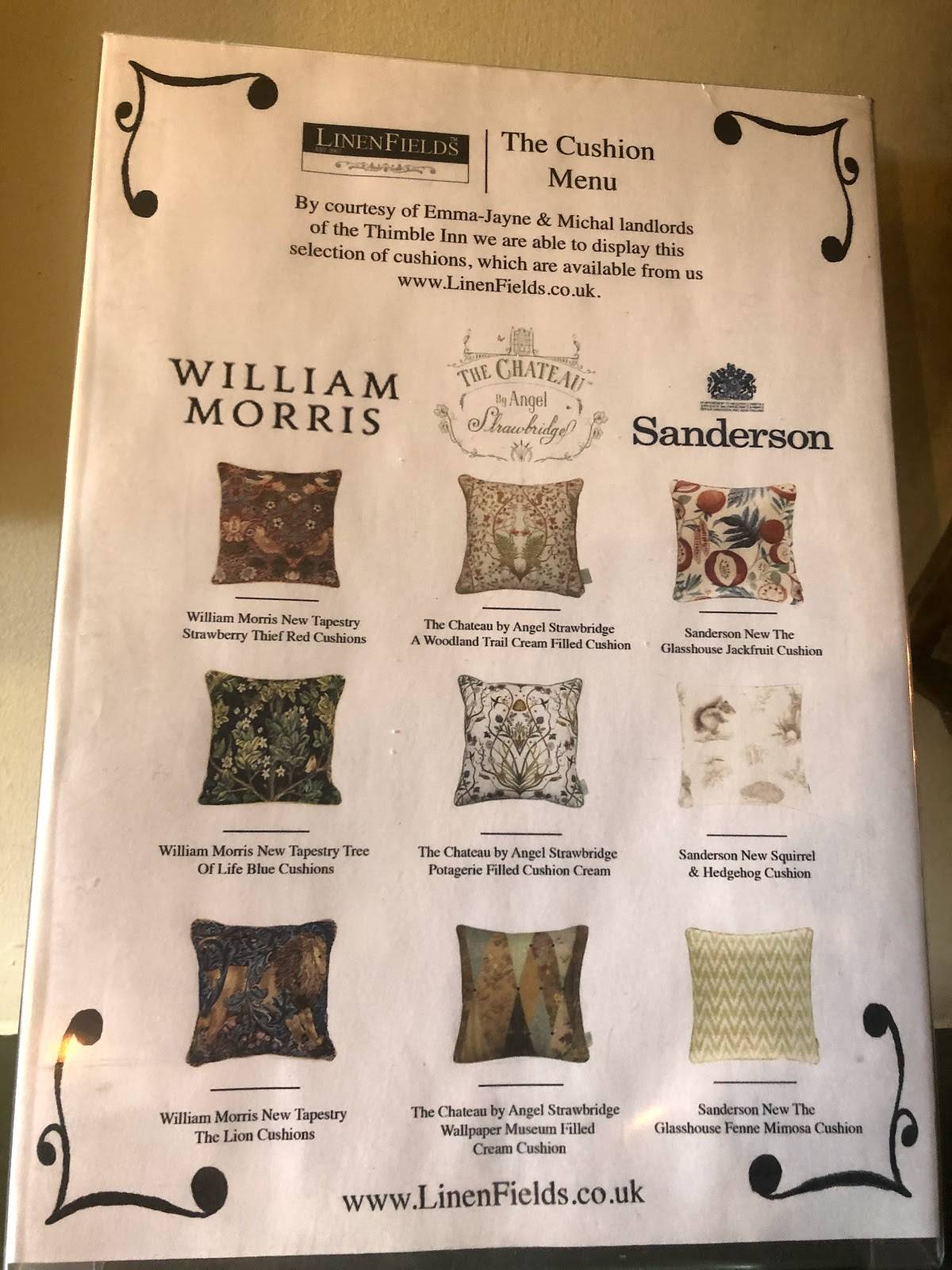 Menu at The Thimble Inn pub & bar, Puddletown