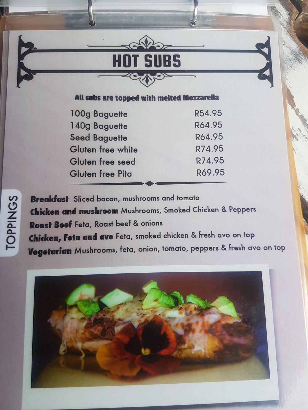 Menu at The Windmill Restaurant, Hartbeespoort