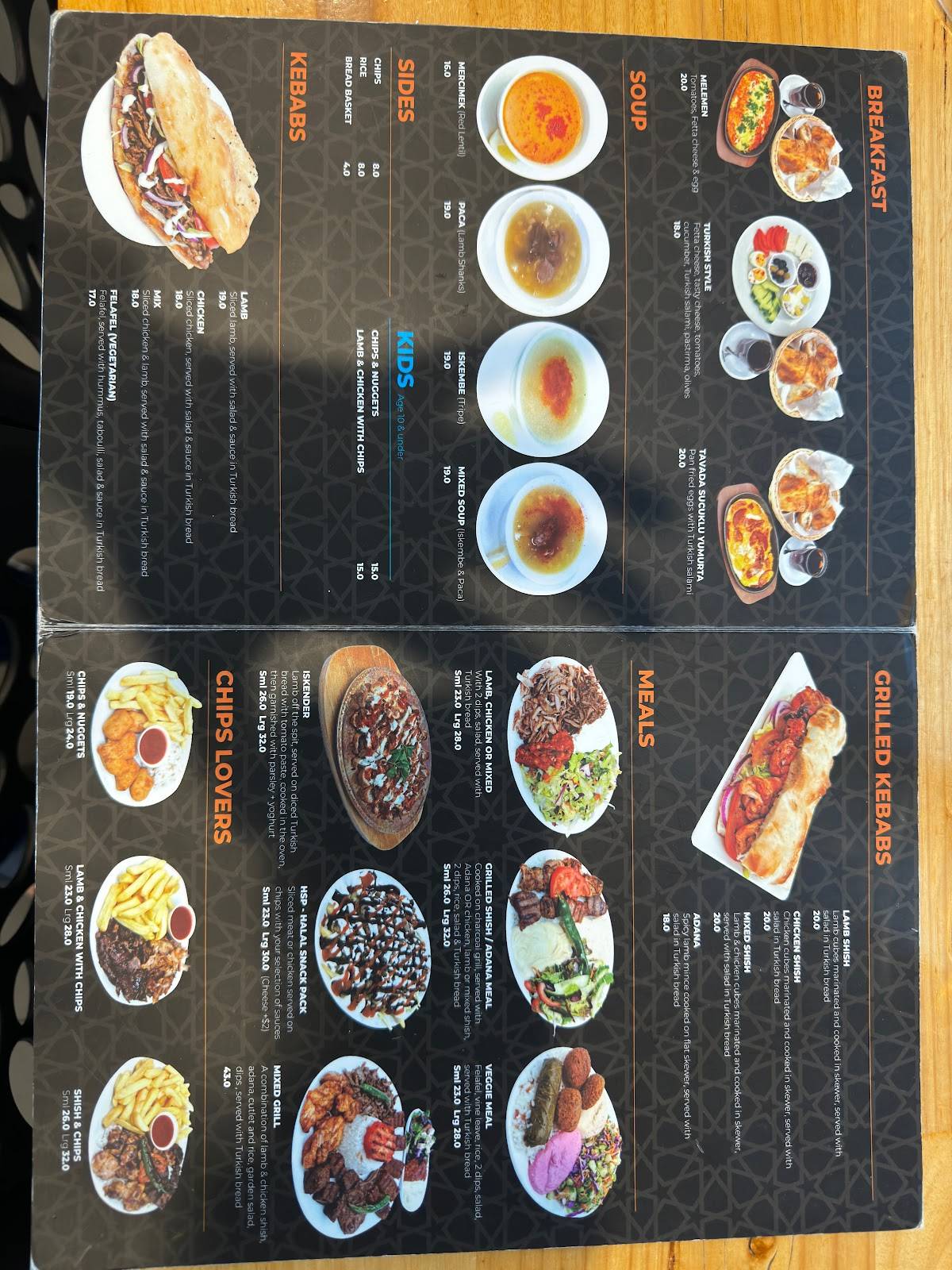 Menu at Melbourne Kebabs & Grill restaurant, Thomastown