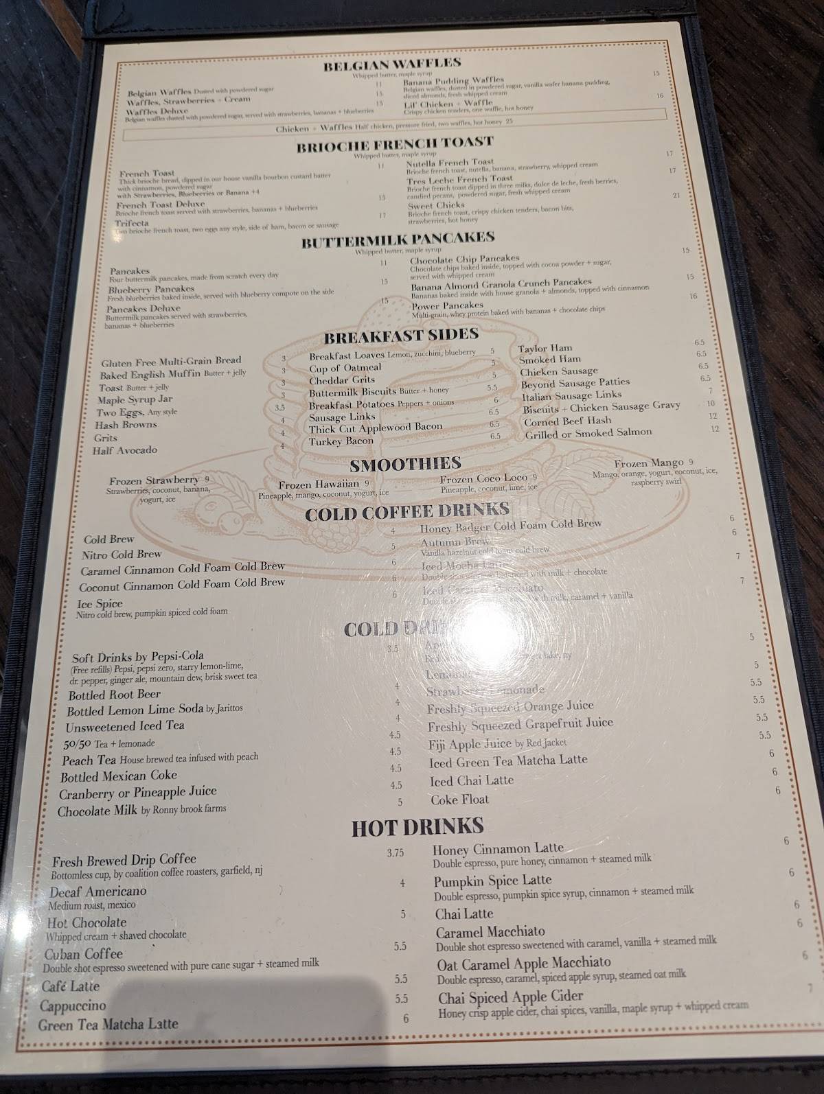 Menu at Tops Diner desserts, East Newark