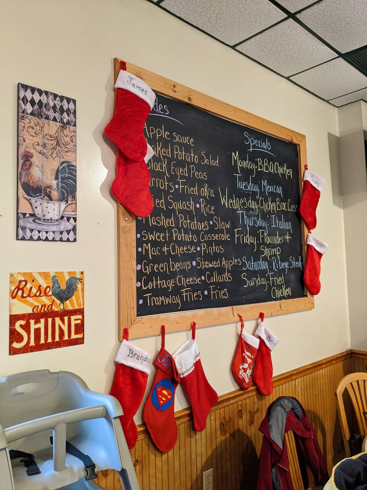 Menu at Tramway Diner restaurant, Sanford