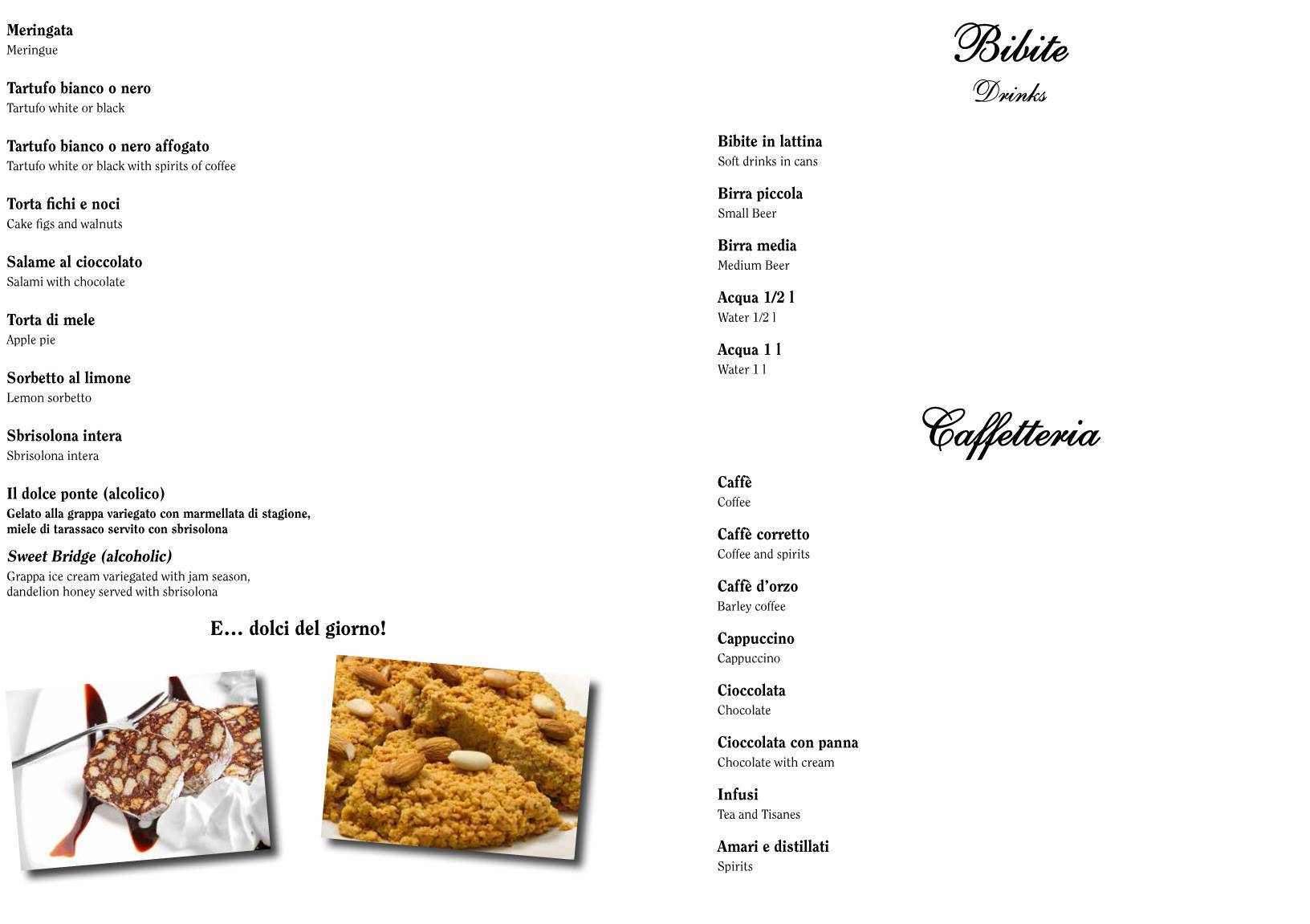 Menu da Trattoria Ponte di Veja ristorante, Sant'Anna D'alfaedo, Via ...