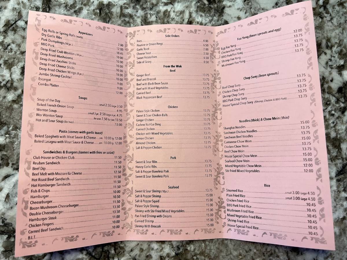 Menu at Turner Inn Family Restaurant, Turner Valley