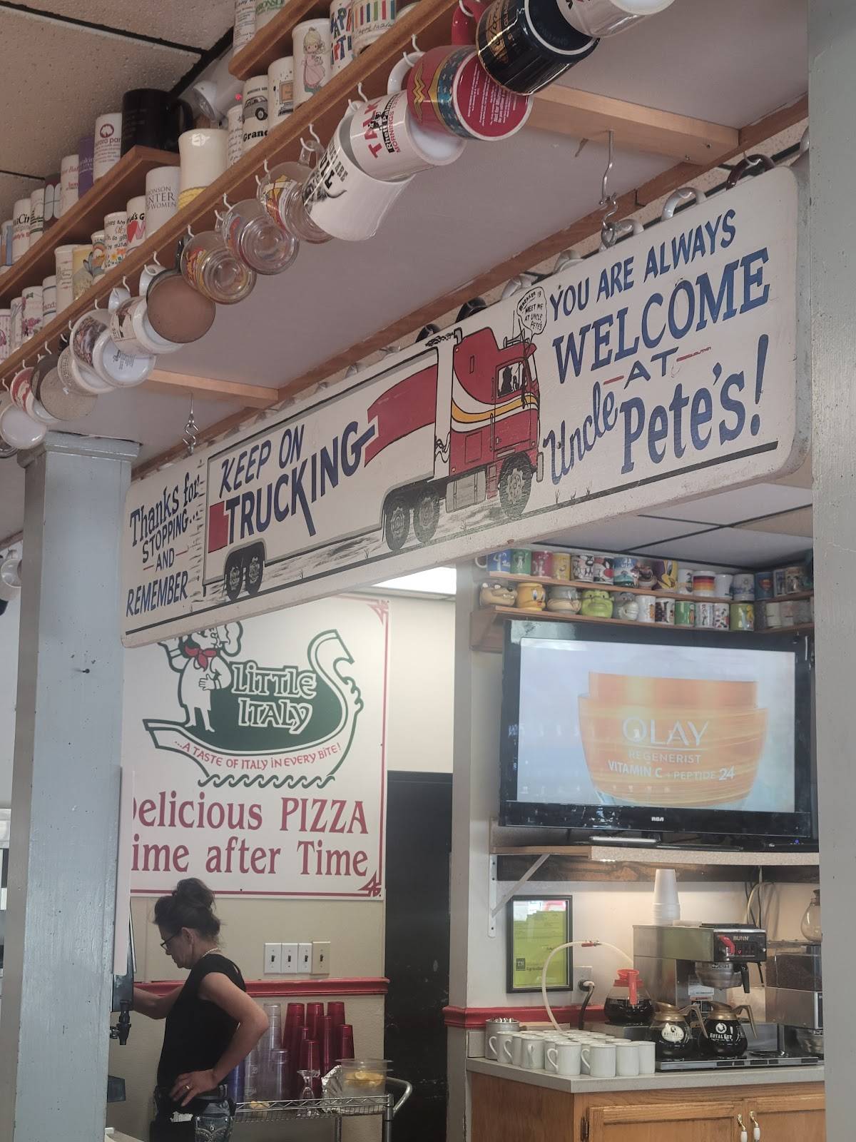 Menu at Uncle Pete's Truck Stop restaurant, Lebanon