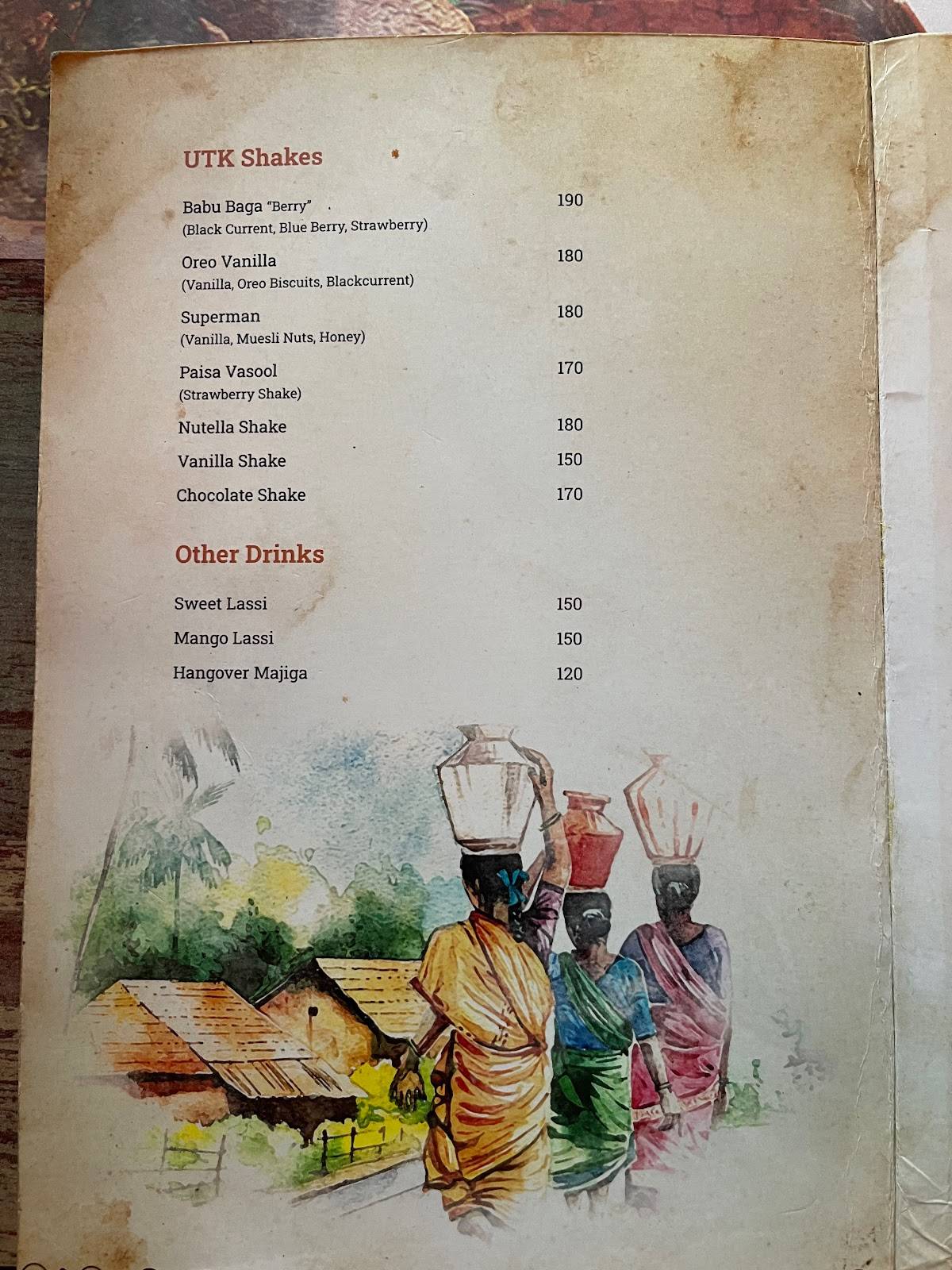 Menu at United Telugu Kitchens (UTK), Vijayawada