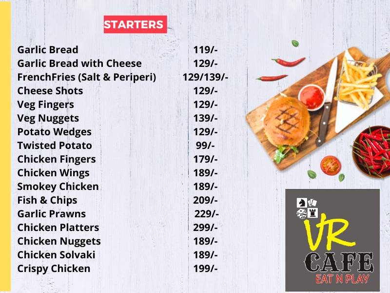 Menu at VR CLOUD KITCHEN, Hyderabad