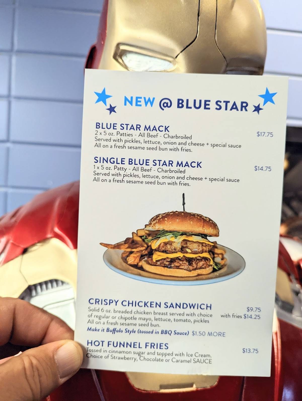 Menu at Blue Star Restaurant, Welland