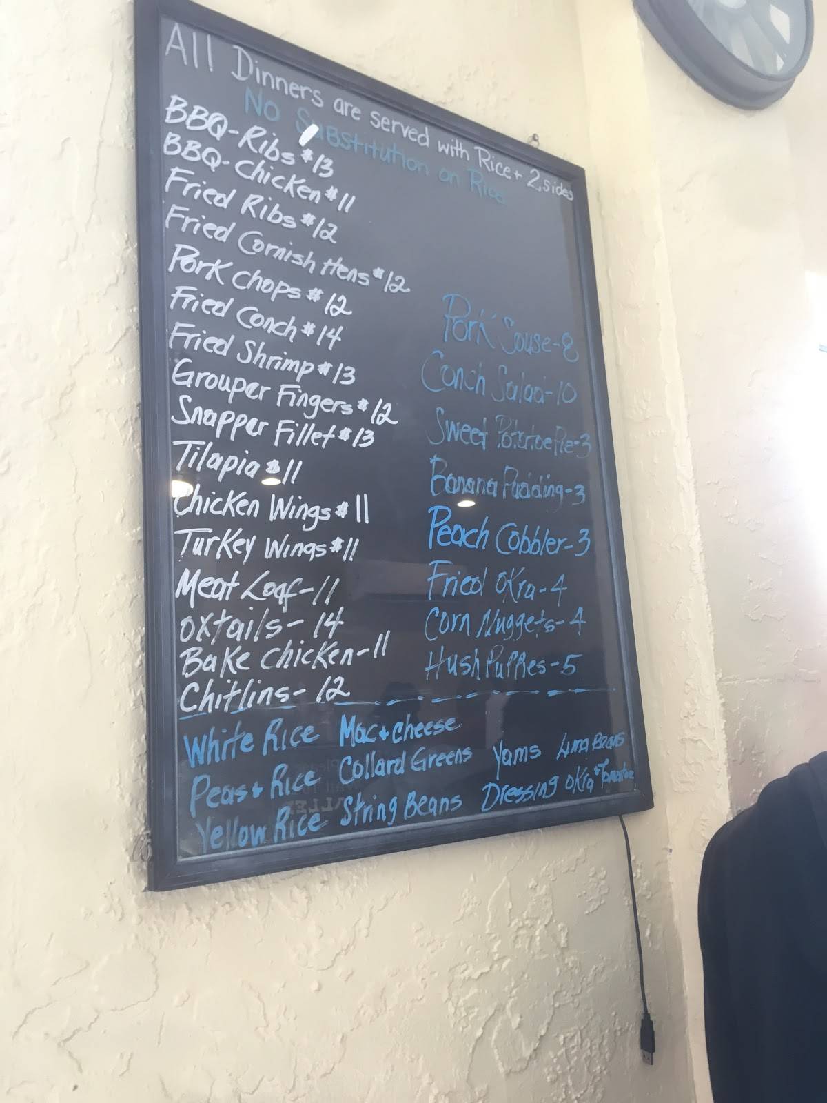 Menu at World Famous Rib Shack & Seafood BBQ, Miami
