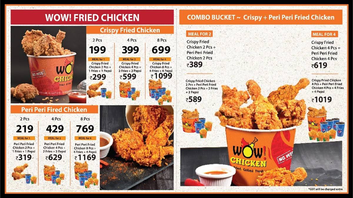 Menu at WOW Chicken, Kolkata, 33