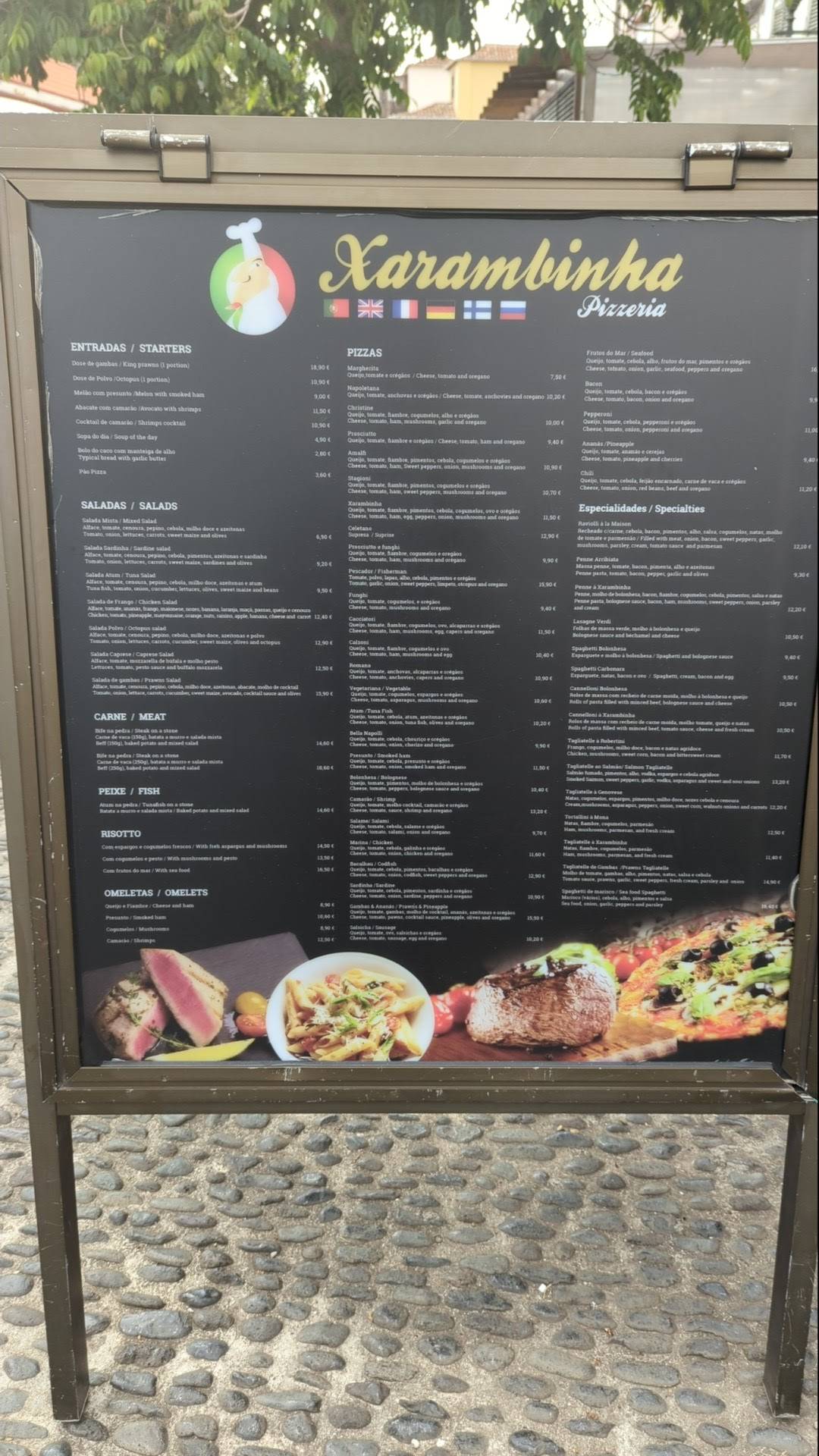 Menu at Xarambinha Pizzeria Expresso, Funchal