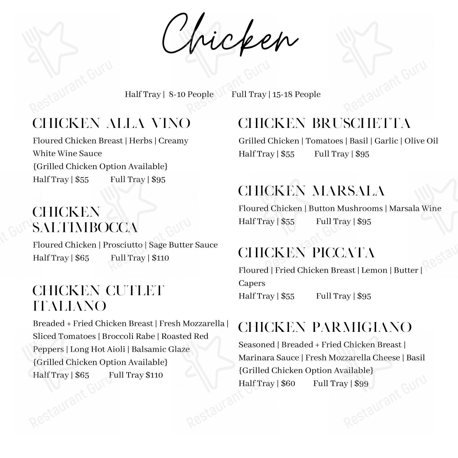 Menu at Mercatino Italiano formerly Giacomo's Italian Market, Quakertown