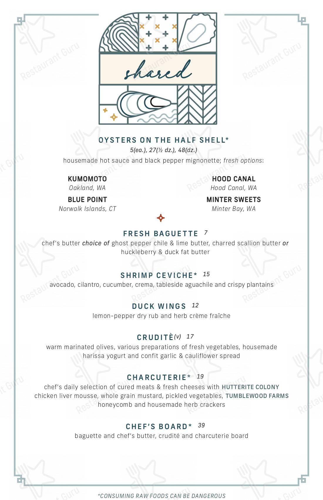 Menu at Brigade pub & bar, Bozeman