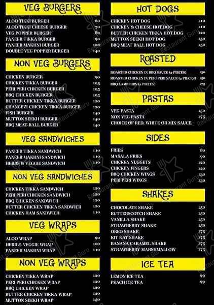 Menu at Bun & Base, Gurugram, A-218