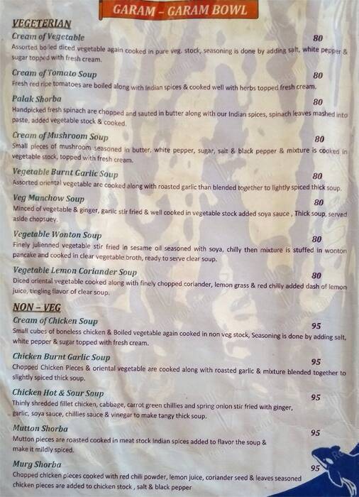 Menu at Blue Whale - The Family Restaurant, Pimpri-Chinchwad