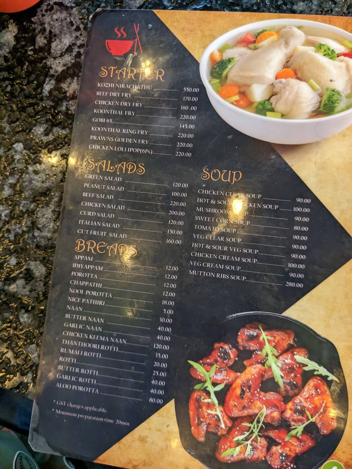 Menu at AL SAJ KITCHEN, Ernakulam, MINARVA GARDEN