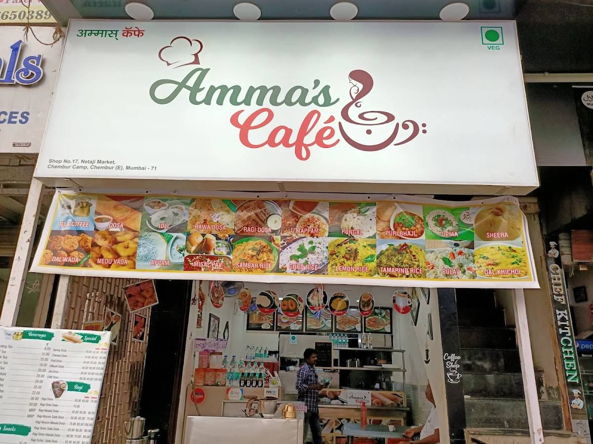 Menu at Amma's Cafe, Mumbai