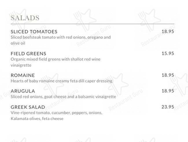 Menu at Avra 48th Street restaurant, West New York, 141 E 48th St