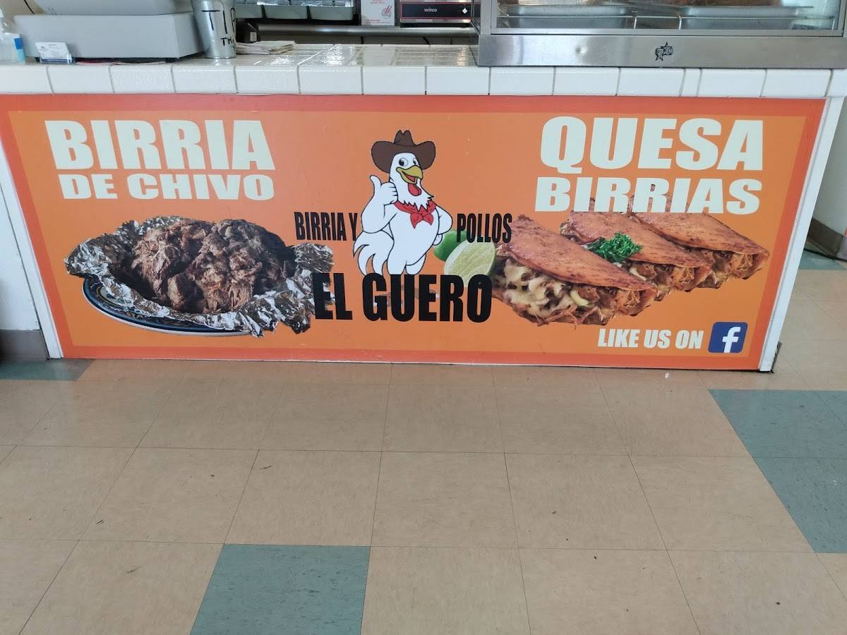 Menu at Birria Y Pollos El Guero BBQ, Porterville