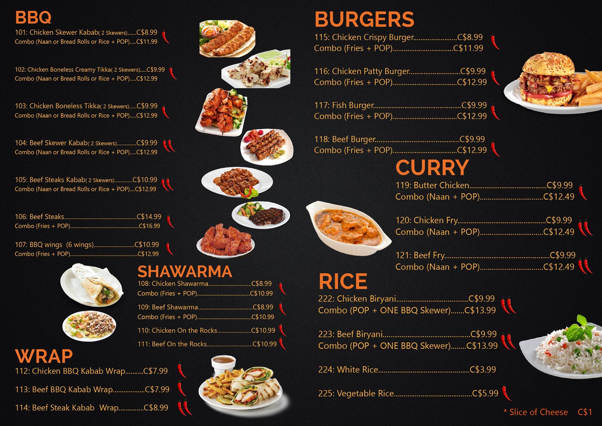 Menu at BBQ Flame, Paisley