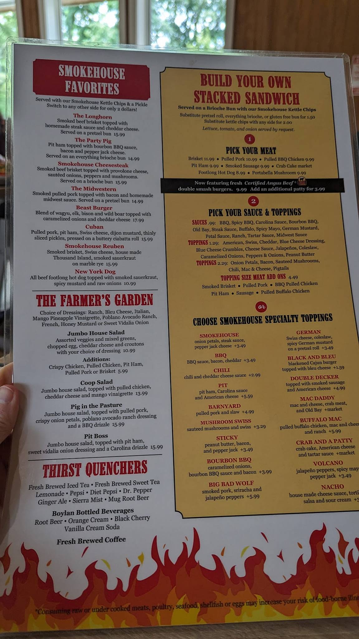 Menu at Old South Smoke House BBQ, Port Deposit