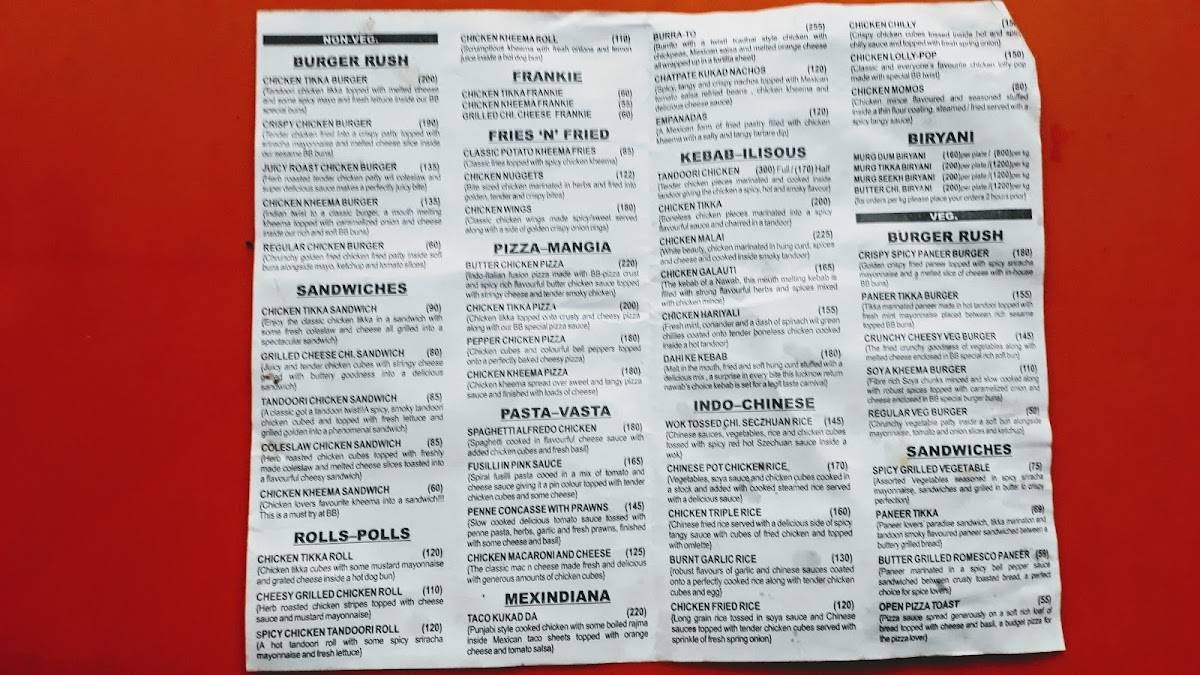 Menu at BISTRO BITES, Virar