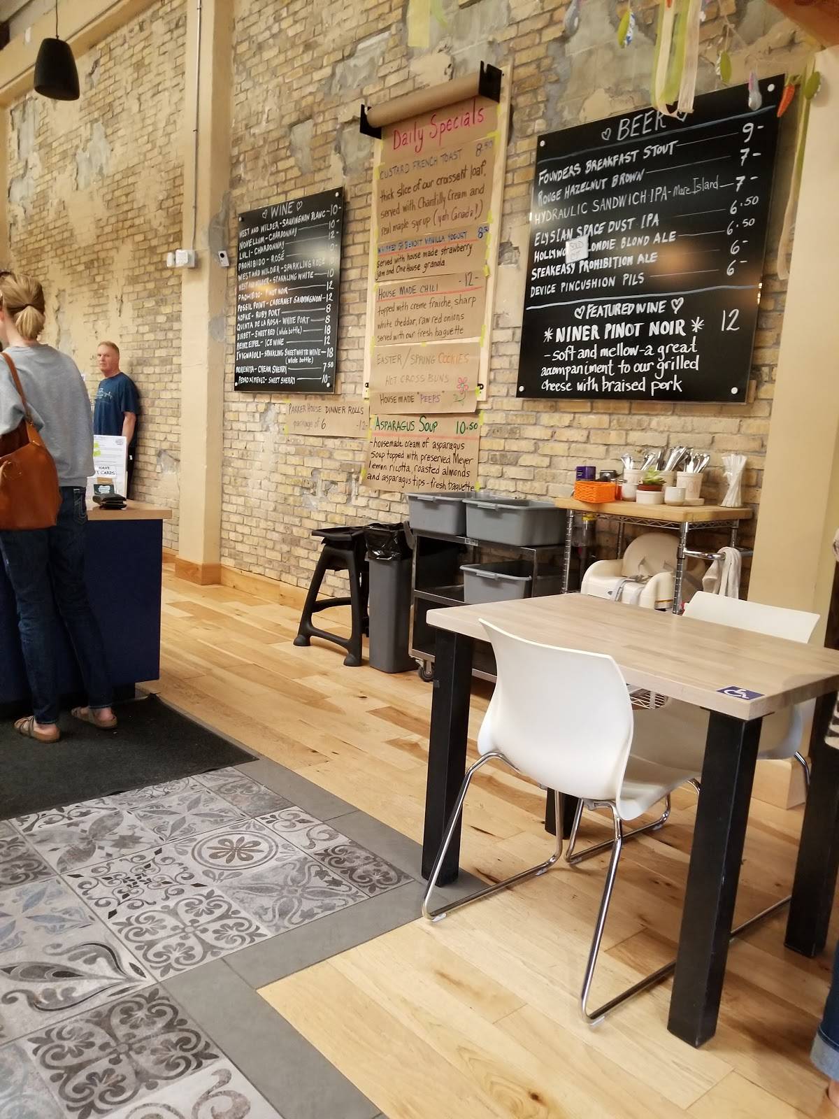 Menu at One House Bakery, Benicia