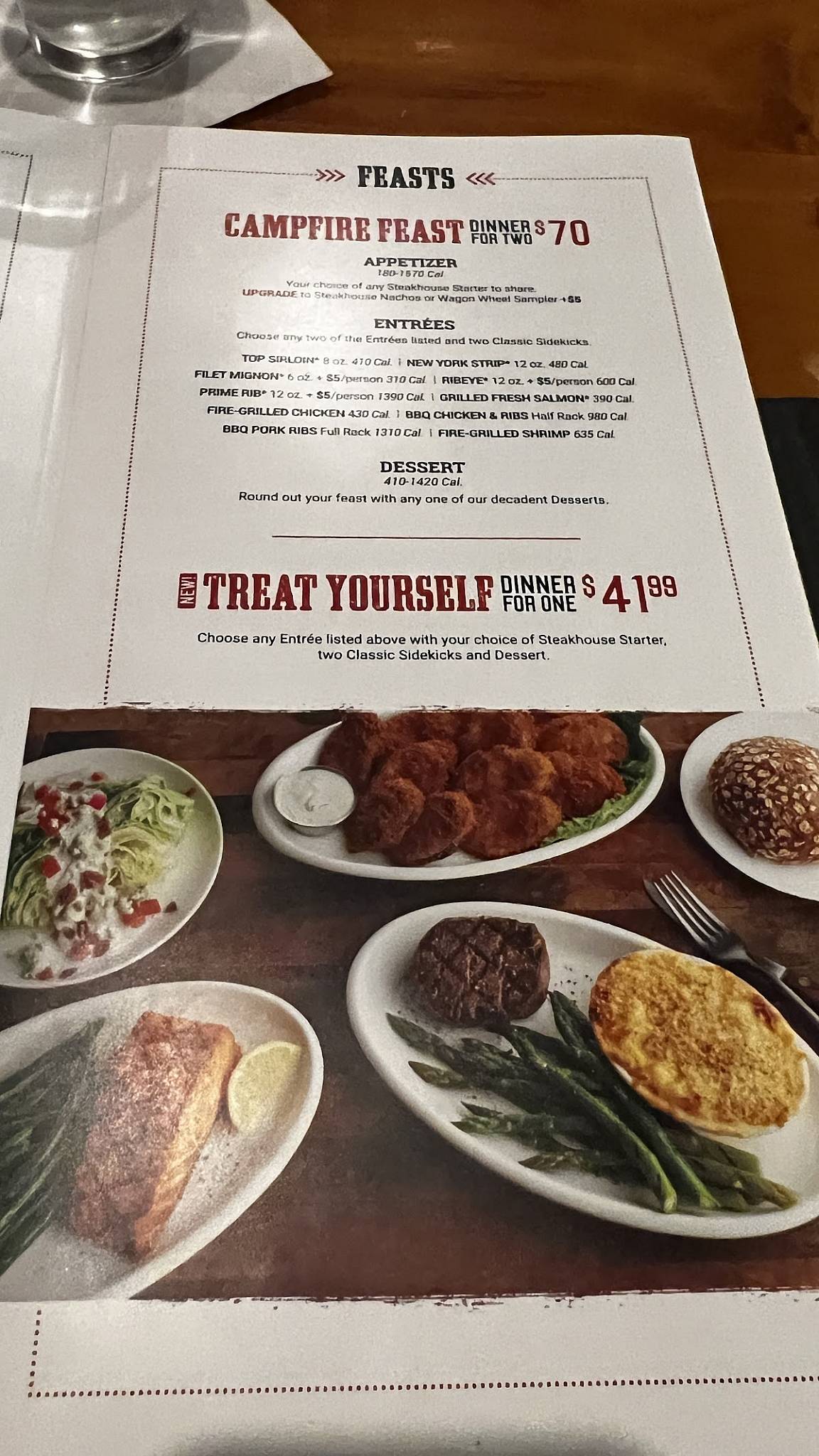 Menu at Black Angus Steakhouse, Pearl City