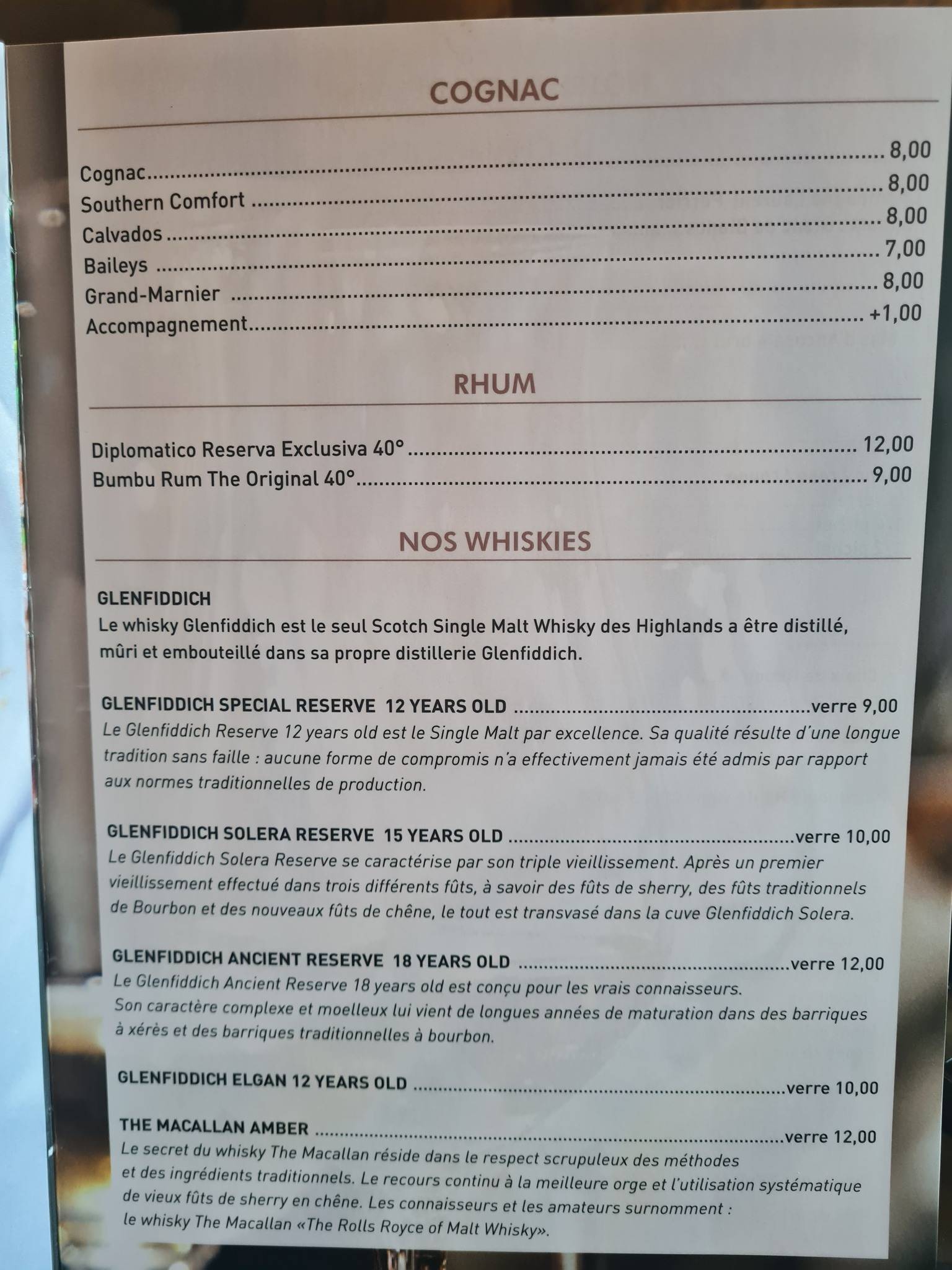 Menu au Le Fortin, Blegny, Rue Lieutenant Jungling 7