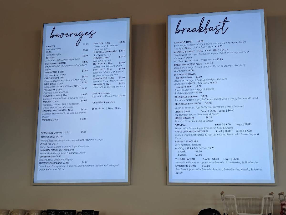 Menu at Blue House Bakery & Cafe, Bryant