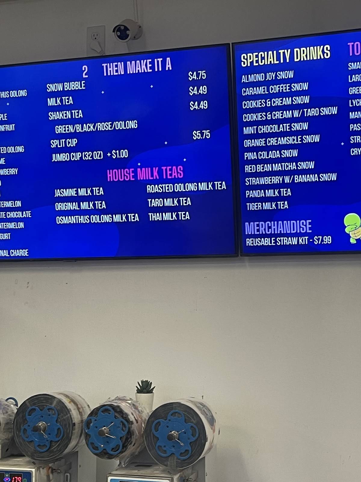 Menu at Boba Addict pub & bar, Fresno