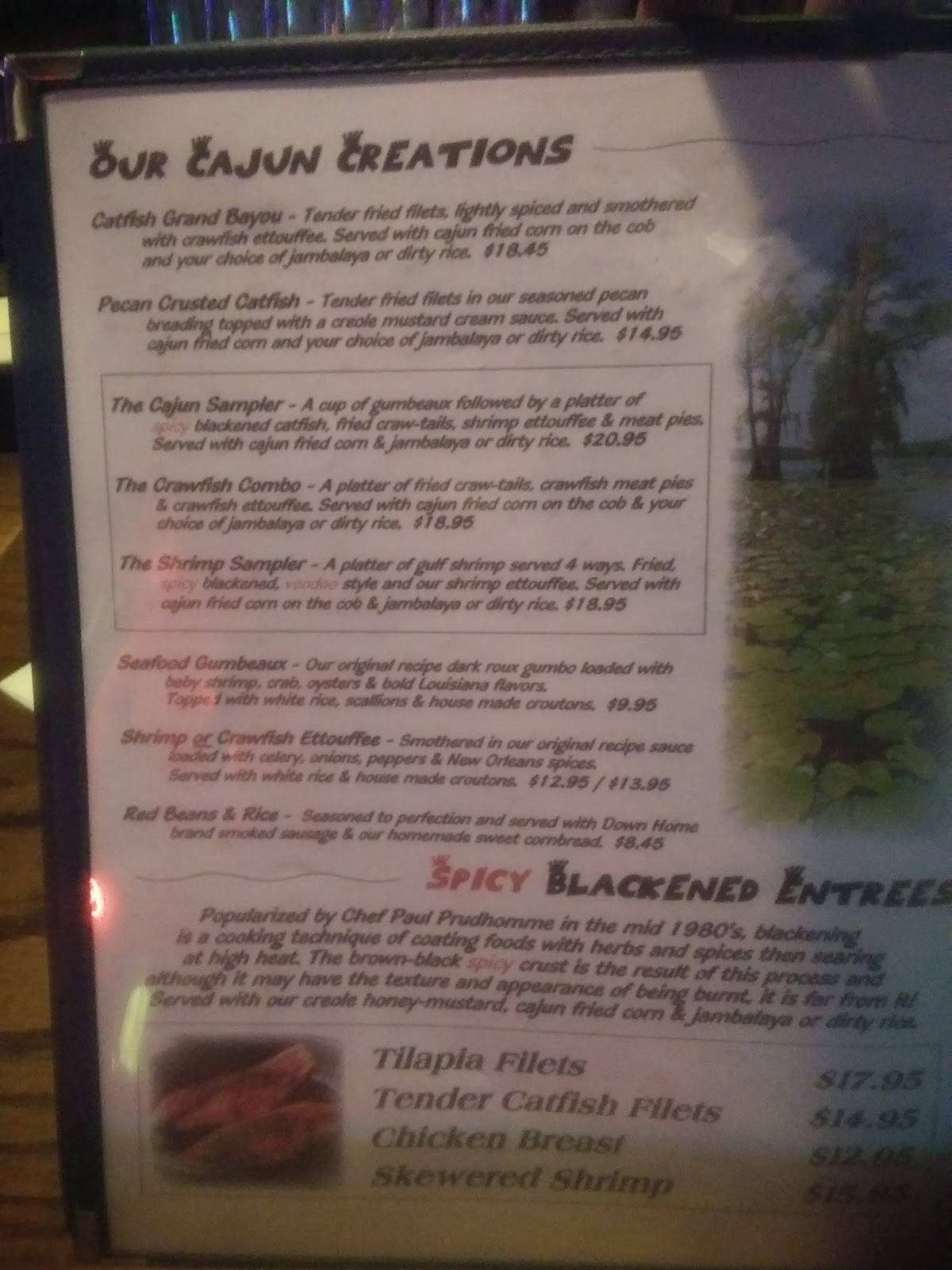 Menu at The Blind Tiger pub & bar, Shreveport