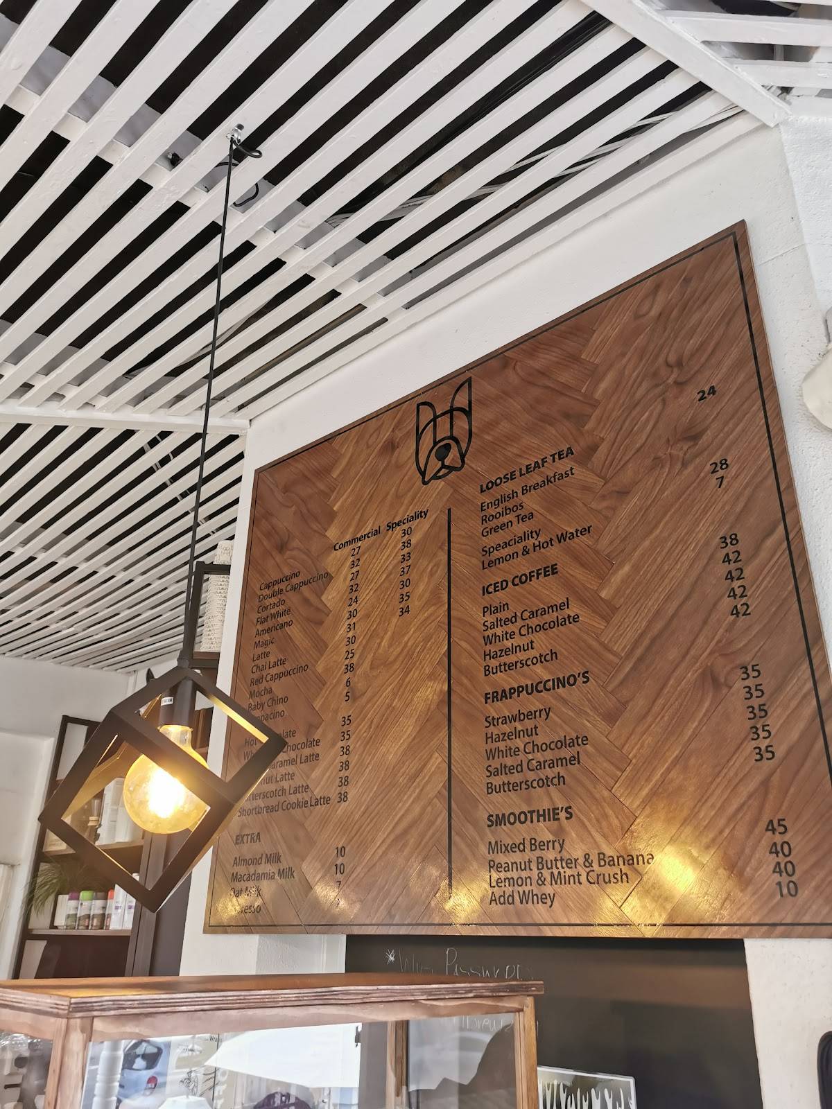 Menu at Boston Brew Coffee Shop restaurant, Durban