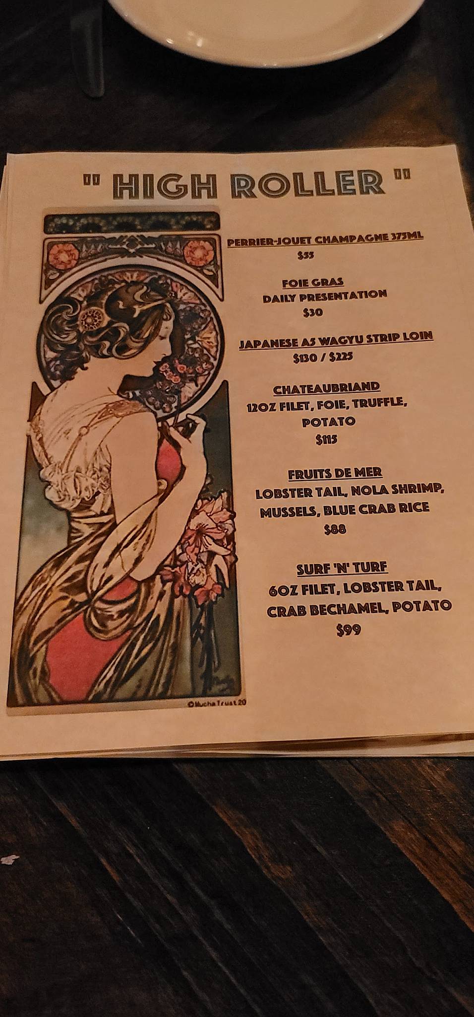 Menu at Boston Title & Abstract pub & bar, Tulsa