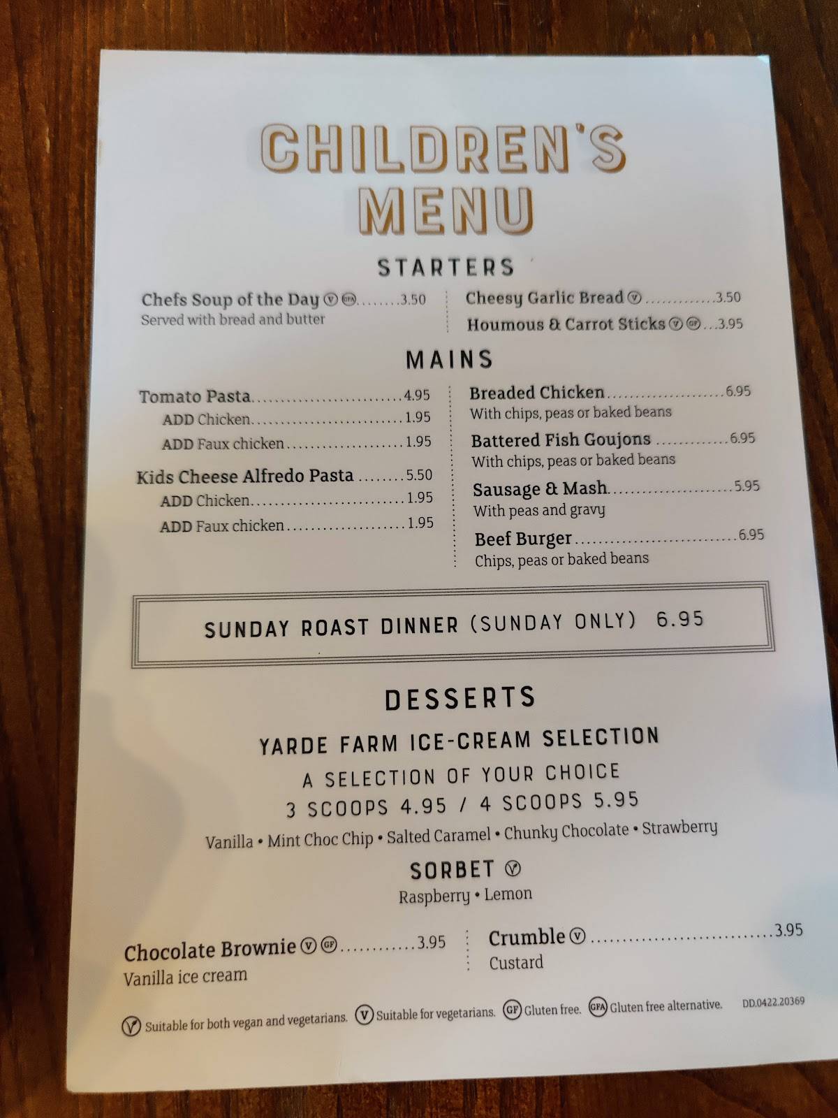 Menu at Brampton Halt pub & bar, Northampton