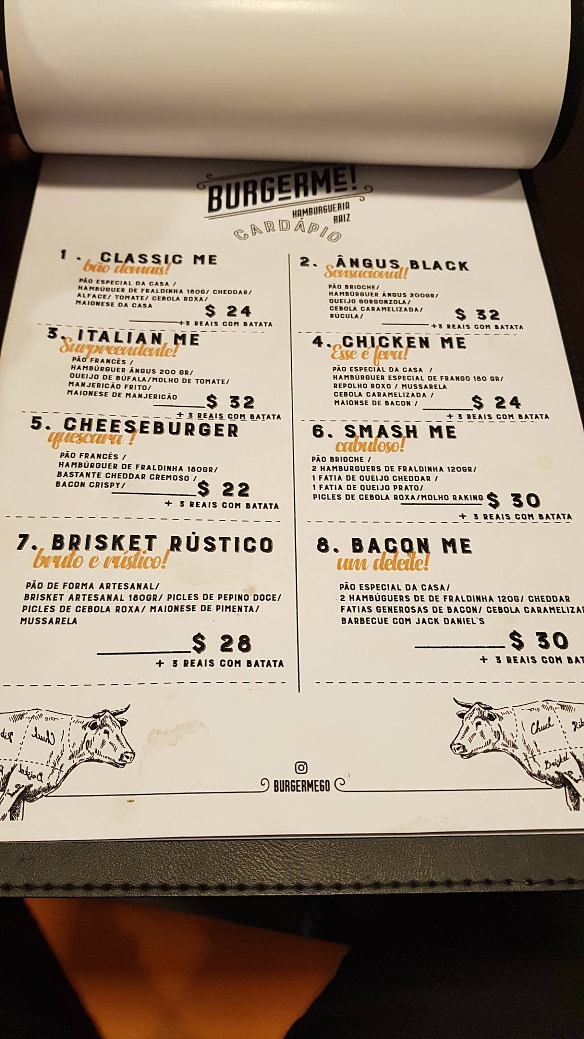 Menu em Burger Me restaurante, Goiânia, com - Av c-171