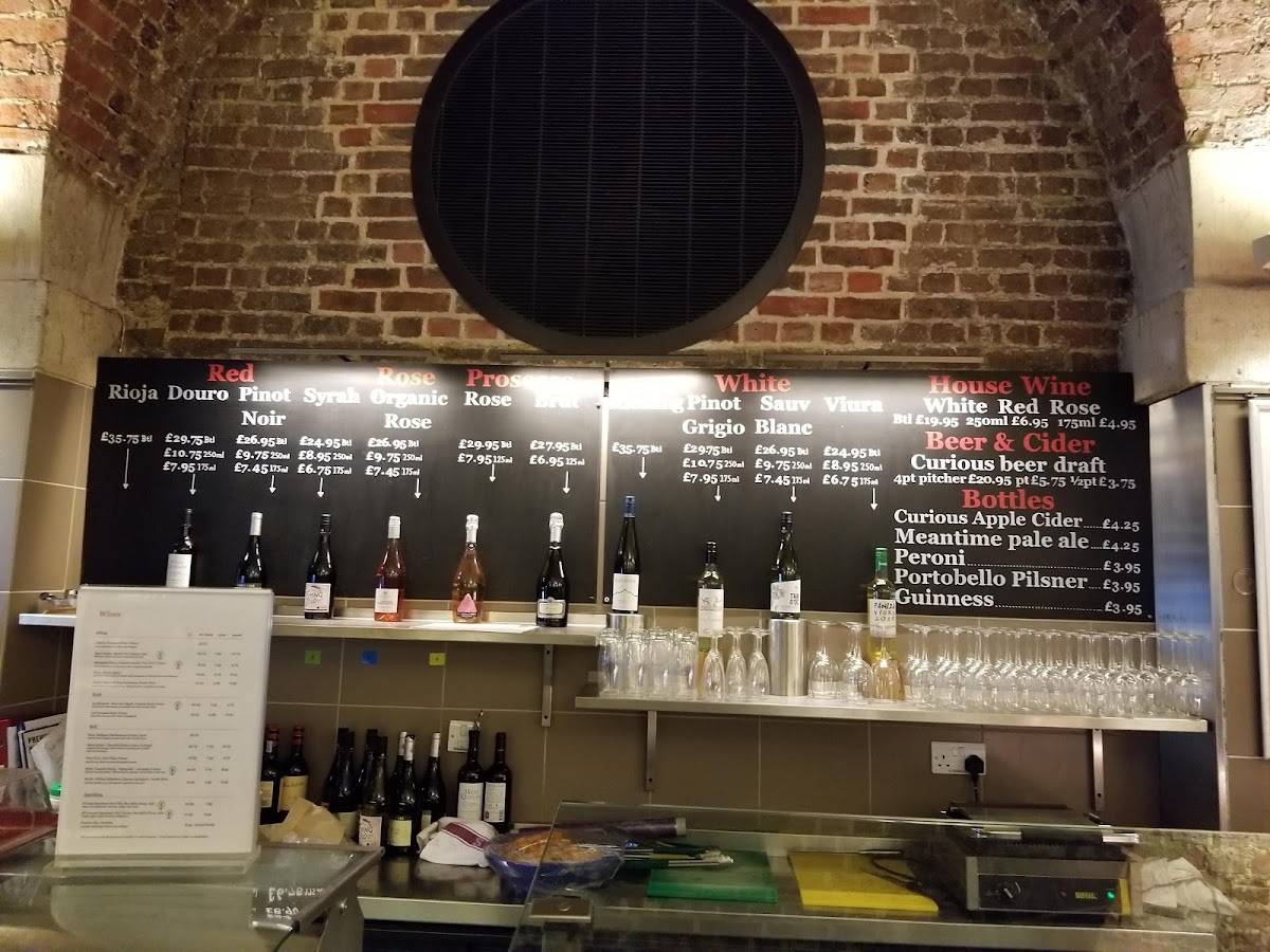 Menu at Café in the Crypt cafe, London, Trafalgar Sq