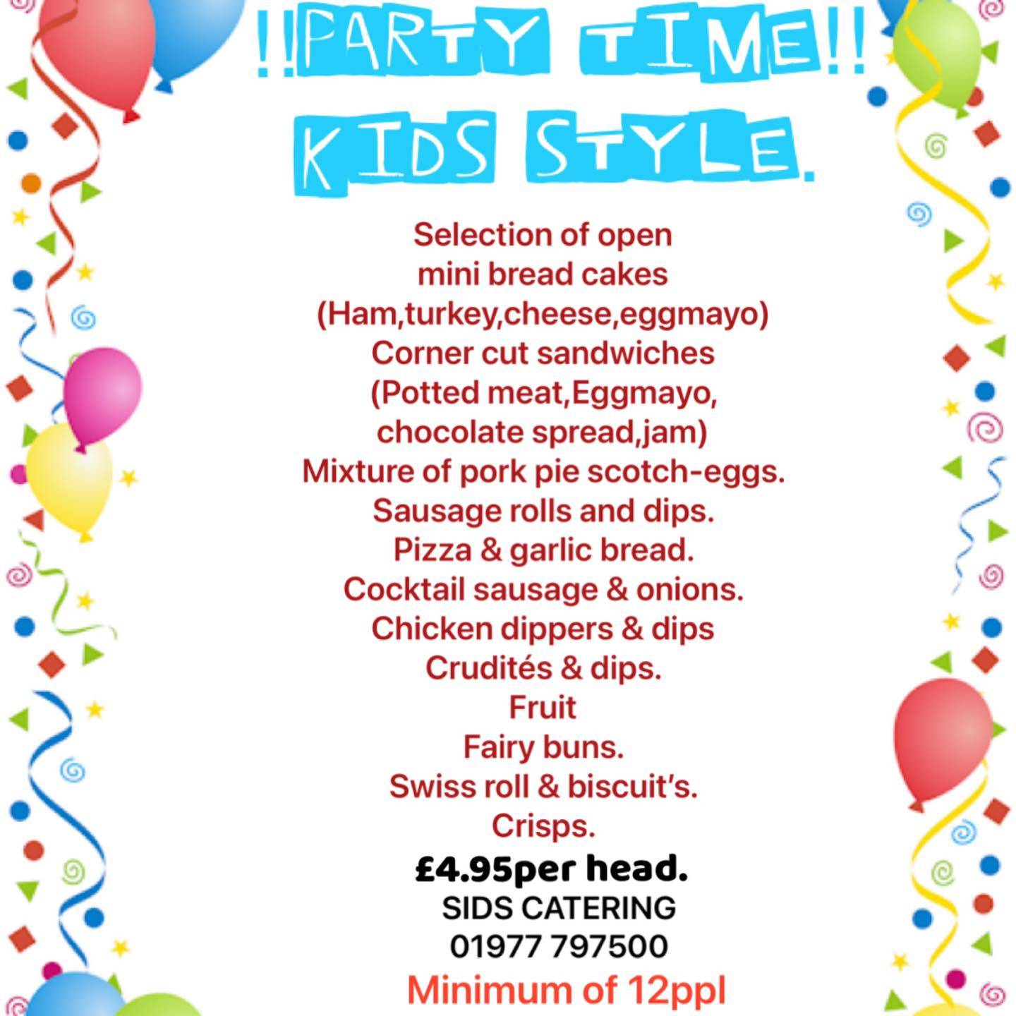 Menu at Sid's Pantry cafe, Castleford