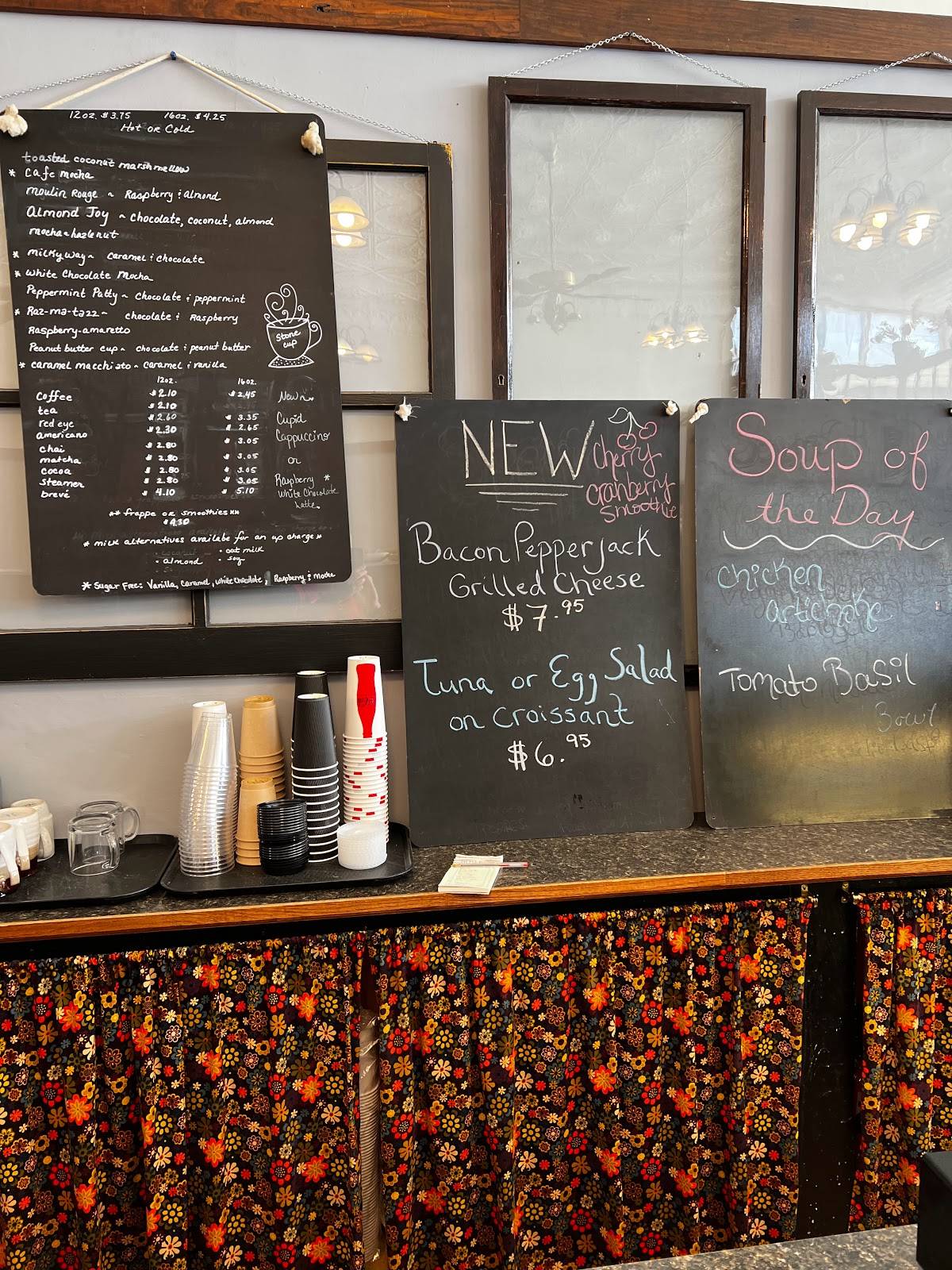 Menu at Stone Cup Coffee House & Stone's Deli, Escanaba