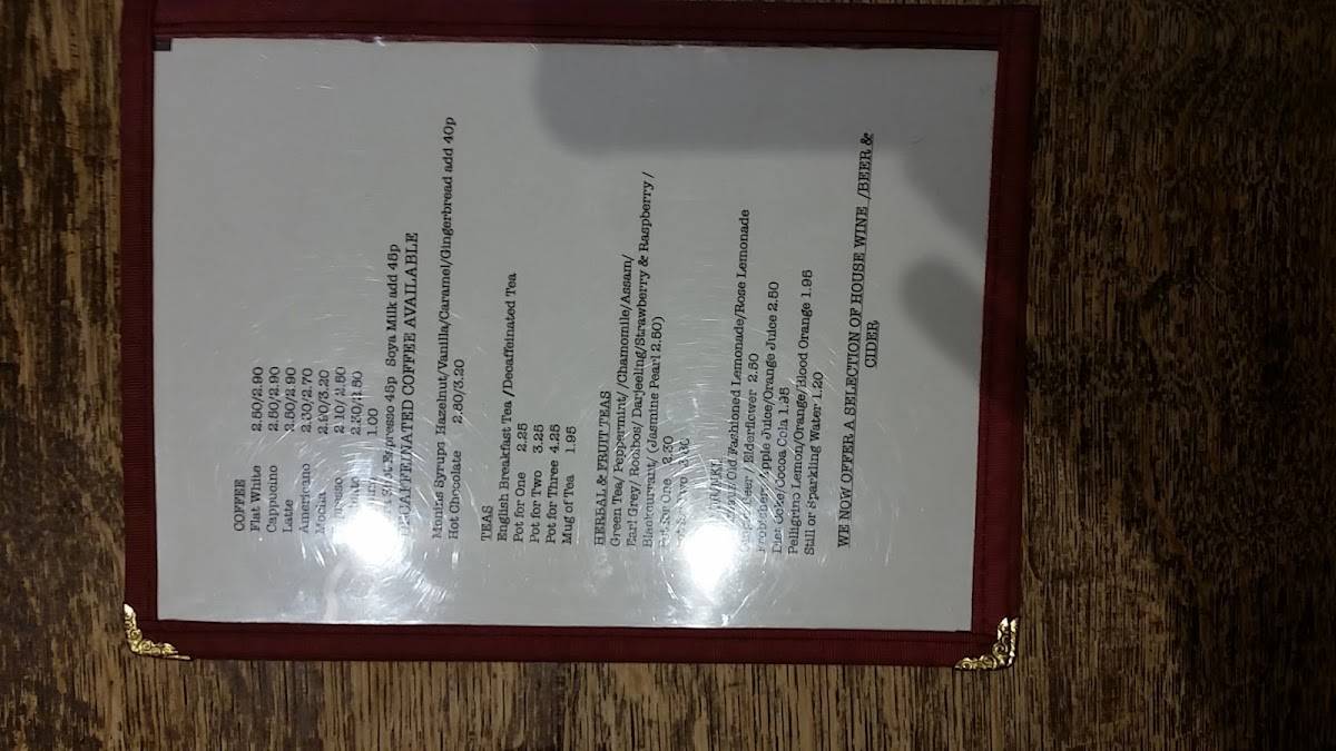 Menu at The Drawing Room of Locksbottom cafe, Orpington, 405 Crofton Rd
