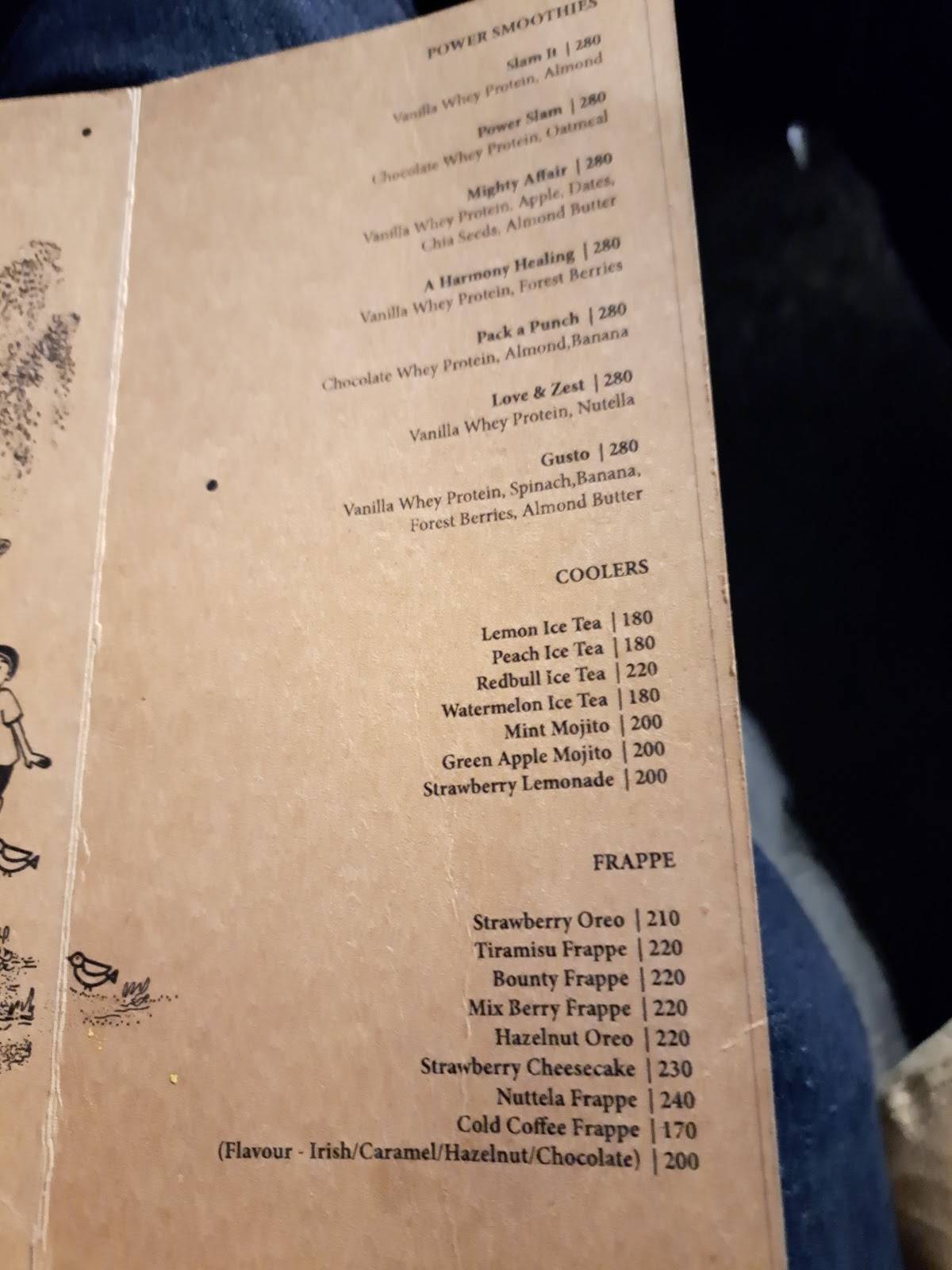Menu at The Gallery Cafe, Surat, Green Orchid Party Plot
