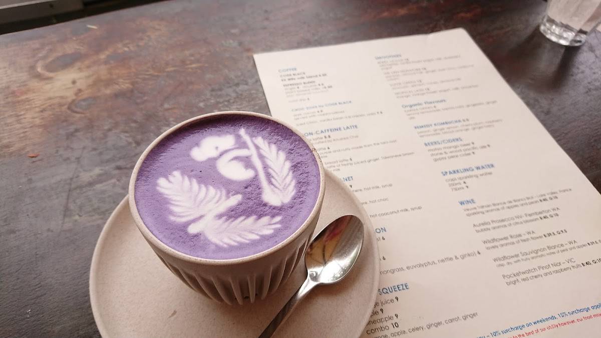 Menu at The Glass Den cafe, Coburg