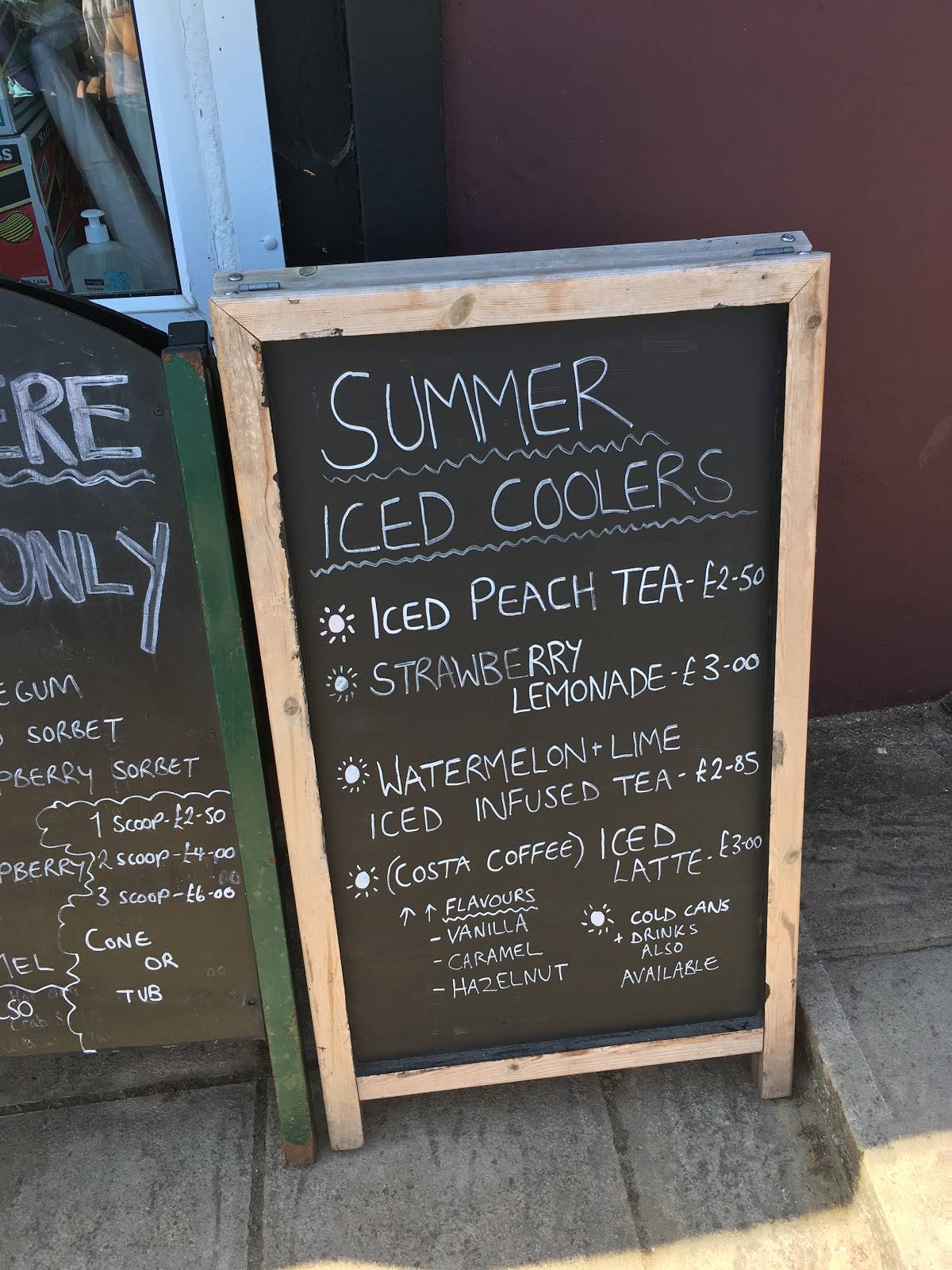 Menu at The Two Sugars Cafe, West Mersea