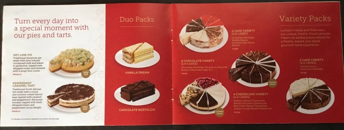 Carta de Château Gâteaux Access Park, Ciudad del Cabo, Shop D3