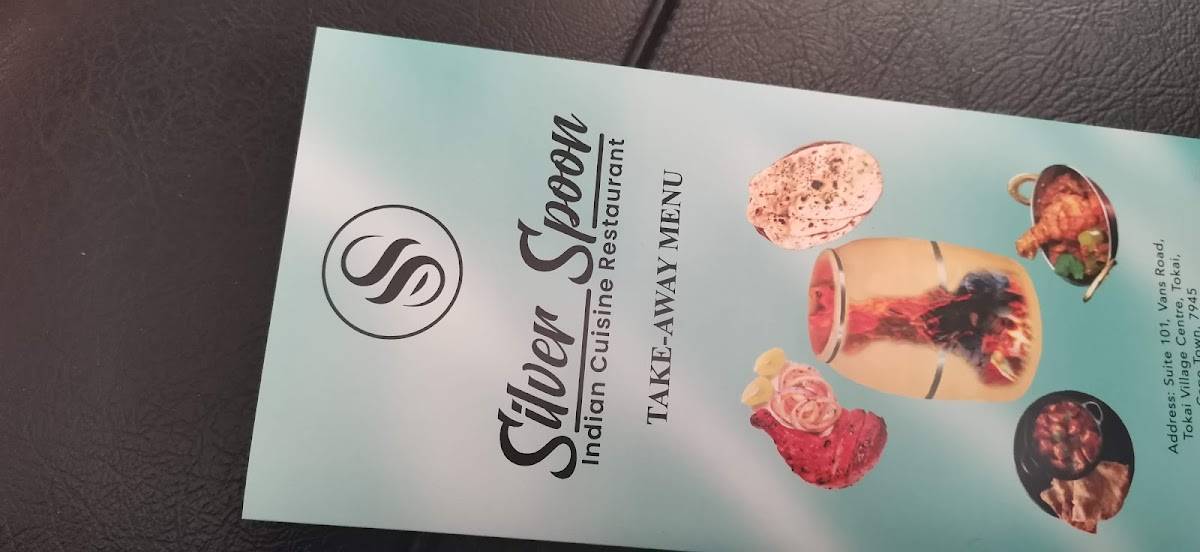 Menu at Silver Spoon Indian Cuisine restaurant, Cape Town